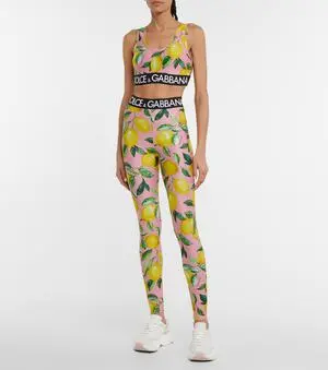 Dolce & Gabbana Printed Sports Bra