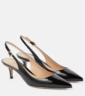 GIANVITO ROSSI Ribbon Sling 55 Slingback Pumps - Black