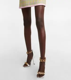 Versace Medusa Chain Leather Sandals