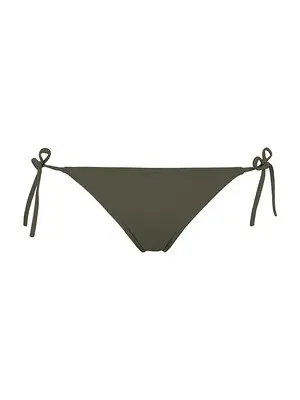 ERES Malou Low-rise Side-tie Bikini Bottom Olive Noir