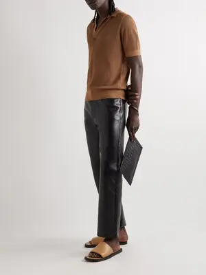 Bottega Veneta Intrecciato Leather Pouch