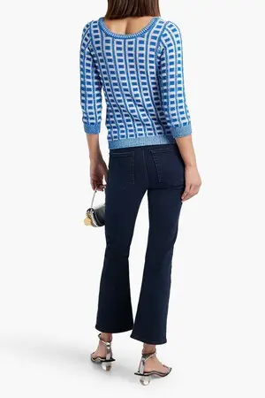 FRAME Le Crop Mini Bootcut Jeans - Dark Denim