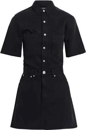 Rag & Bone Denim Mini Dress - Black