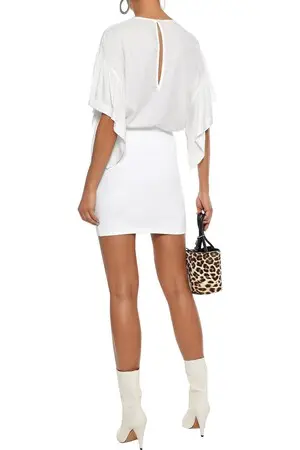 IRO PARIS Diamonds Twisted Layered Mini Skirt