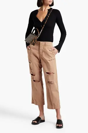 FRAME Ribbed Woolblend Sweater