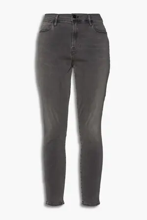 FRAME Le High Skinny Highrise Skinny Jeans - Light Gray
