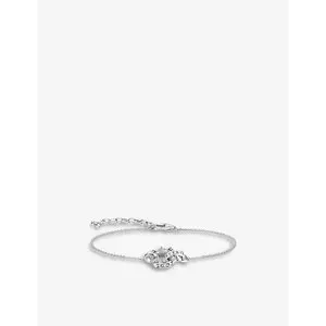 THOMAS SABO Crown Sterling Silver And Zirconia Bracelet - White
