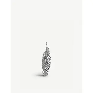 THOMAS SABO Falcon Feather Sterling Silver Pendant - Black