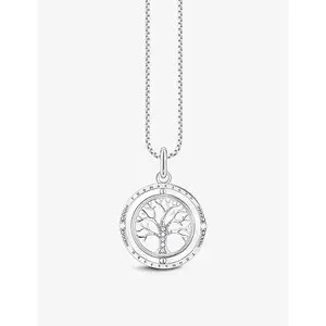 THOMAS SABO Tree Of Love Sterling-silver And Zirconia Pendant Necklace - White