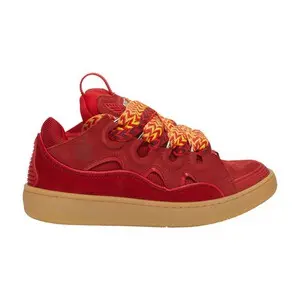 LANVIN Curb Sneakers Coquelicot