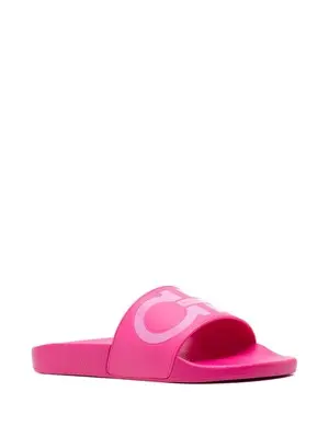 FERRAGAMO Gancini Pool Slides - Pink