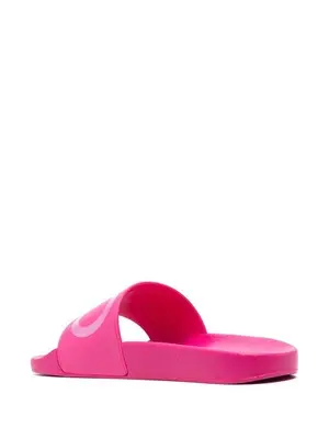 FERRAGAMO Gancini Pool Slides - Pink