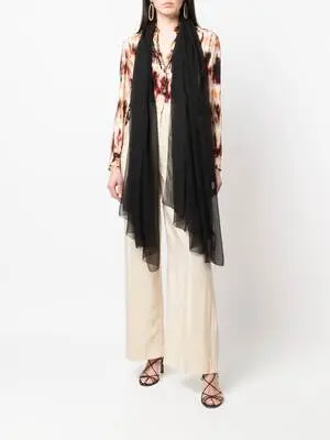 Alberta Ferretti Semi-sheer Silk Scarf