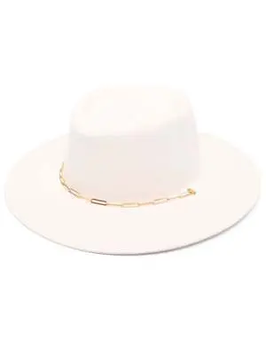 VAN PALMA Merino Wool Flat Brim Hat - Neutrals