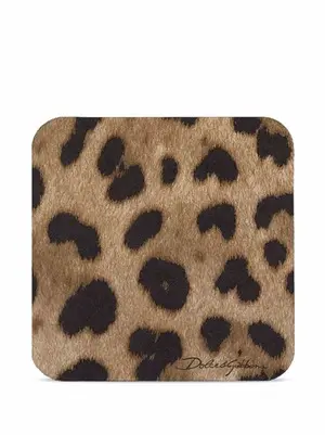 Dolce & Gabbana Leopard-print Coasters