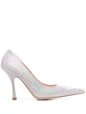 Liu Jo X Leonie Hanne Crystal-embellished Pumps - Grey