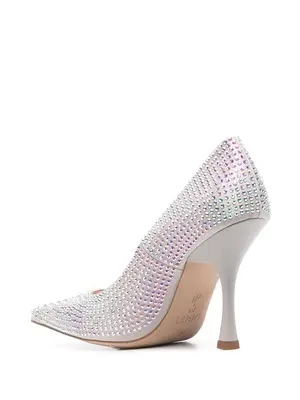 Liu Jo X Leonie Hanne Crystal-embellished Pumps - Grey