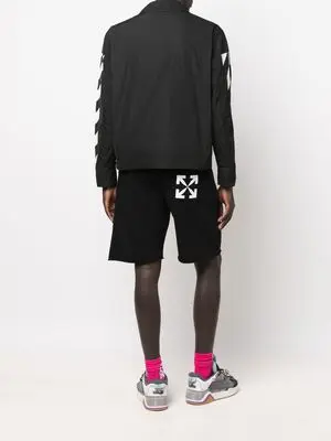 Off-White Diag-stripe Zipped Shirt Jacket