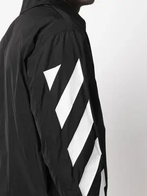 Off-White Diag-stripe Zipped Shirt Jacket