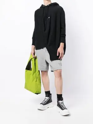 Anrealage Draped Drawstring Hoodie - Black