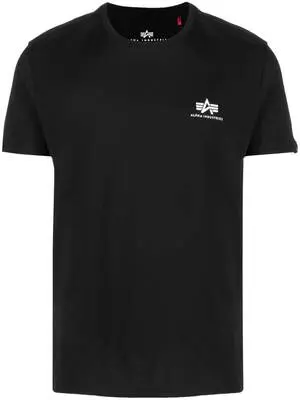 Alpha Industries Logo-print Cotton T-shirt - Black