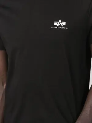 Alpha Industries Logo-print Cotton T-shirt - Black