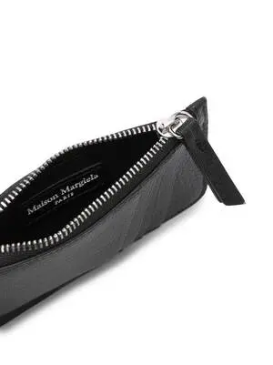 MAISON MARGIELA Four-stitch Leather Card Holder - Black