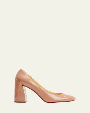 CHRISTIAN LOUBOUTIN 85mm Miss Sab Patent Pumps - Blush