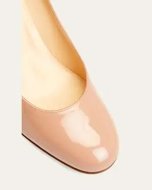 CHRISTIAN LOUBOUTIN 85mm Miss Sab Patent Pumps - Blush