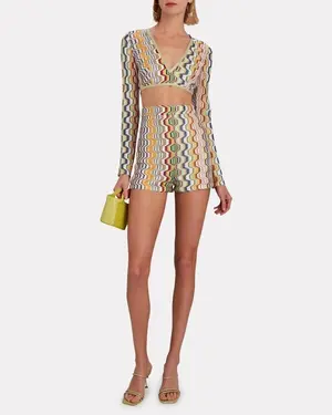 Alexis - Lisbon Crochet Knit Shorts