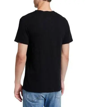 Rag & Bone Apos;s Classic Short-sleeve Henley Shirt - Jetblk