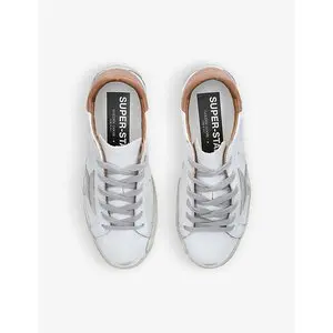 GOLDEN GOOSE Super Star Leather Low-top Trainers - White/comb