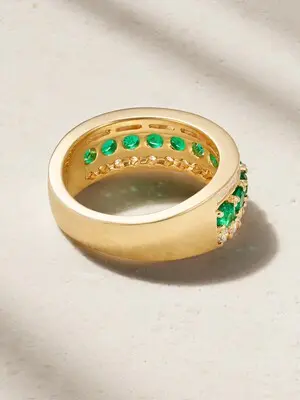 ANITA KO 18-karat Emerald And Diamond Ring