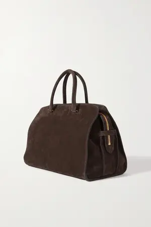 METIER Private Eye Medium Suede Tote - Brown