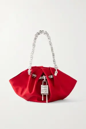 Givenchy Kenny Mini Embellished Satin Shoulder Bag