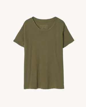 NILI LOTAN Nili Lotan Brady Tee Uniform Green