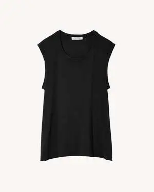 NILI LOTAN MUSCLE TEE Washed Black