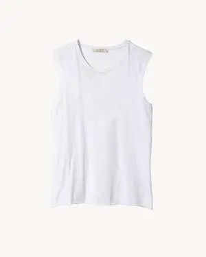 NILI LOTAN Muscle Tee Sleeveless Crewneck