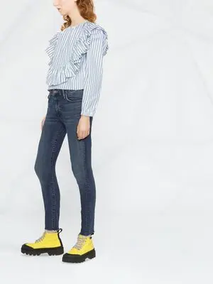 MOTHER Distressed Skinny Jeans