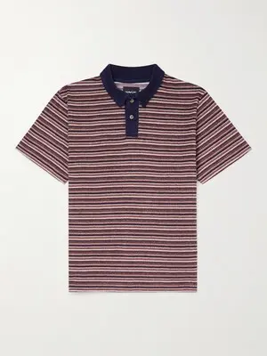 Howlin' Wild Thing Striped Cotton-blend Terry Polo Shirt