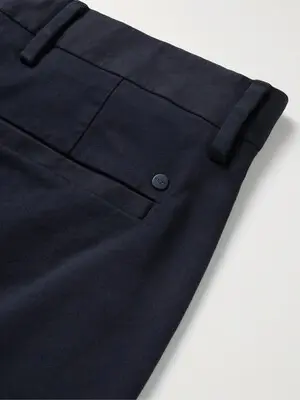 Nn07 Theo Tapered Stretch Organic Cotton-twill Chinos - Blue