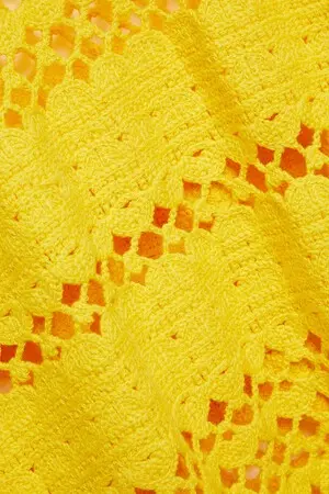 Maje Crochet Knit Cotton Sweater