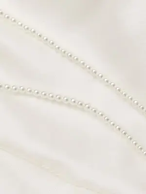 FLEUR DU MAL Pearl Luxe Silk V-string