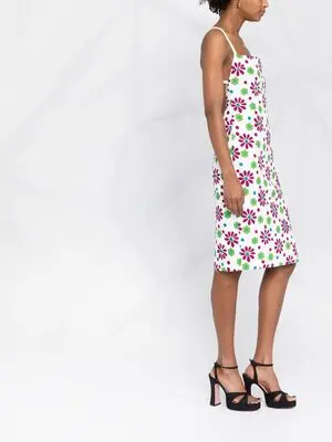Saint Laurent Floral-print Knee-length Dress