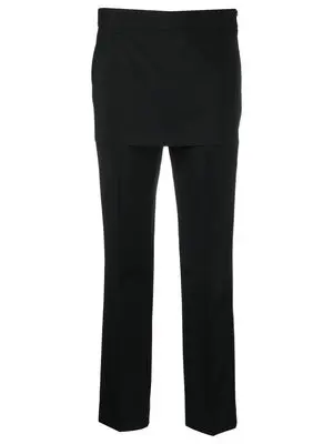 Givenchy Skirt-detail Slit Trousers