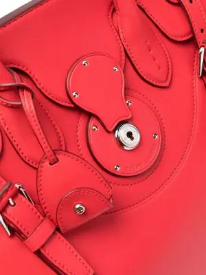 Ralph Lauren Buckle-fastening Panelled Tote - Red