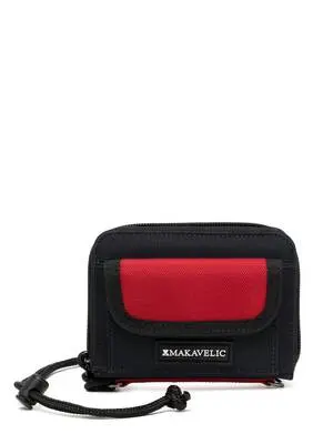 MAKAVELIC Logo Colour-block Wallet - Blue