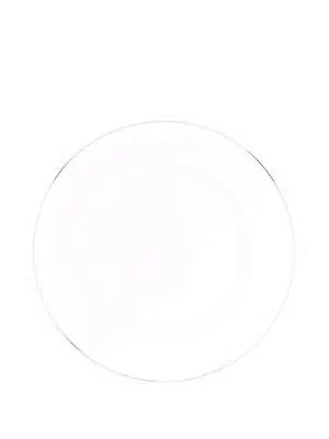SIEGER BY FÜRSTENBERG Treasure Platinum Rimmed Dinner Plate - White
