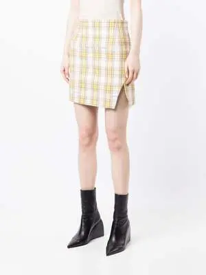 Off-White Check-print Mini Skirt