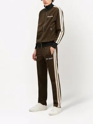 Palm Angels Leopard-jacquard Track Pants
